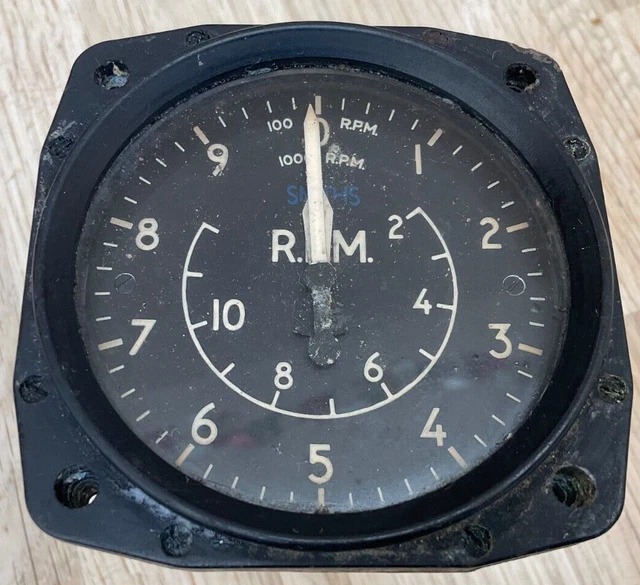 VINTAGE RAF AIRCRAFT Smiths Rpm Indicator - 104Rv £29.95 - PicClick UK