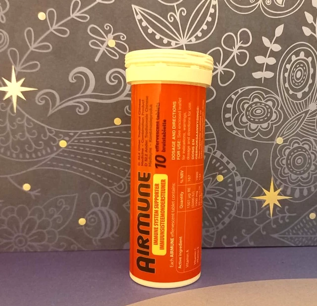 AIRMUNE IMMUNE SYSTEM Supporter 10 Effervescent Tablets £3.99 - PicClick UK