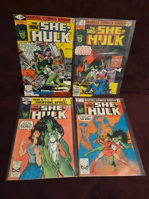 4 SAVAGE SHE-HULK Comic Bundle #2 #4 #9 #10 - Job Lot - Marvel Comics ...
