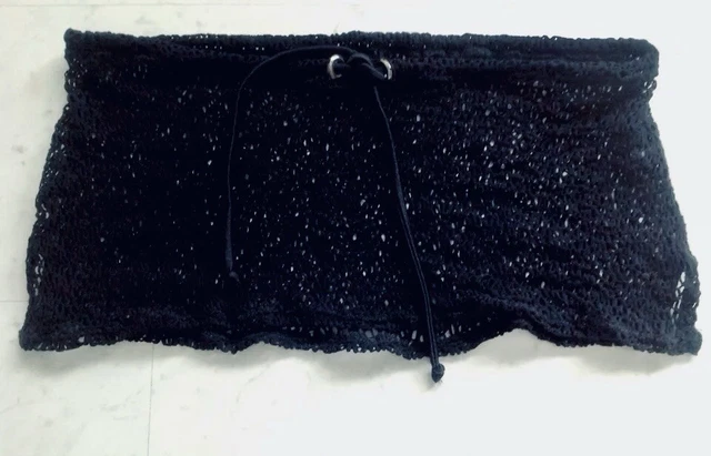 Sexy Malibu Strings Open Weave Mini Skirt Rock Handmade In The Usa