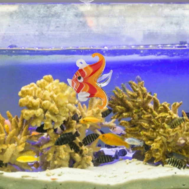 BETTA FISH TOYS Floating Tank Decoration Aquarium Cartoon Ornaments ...