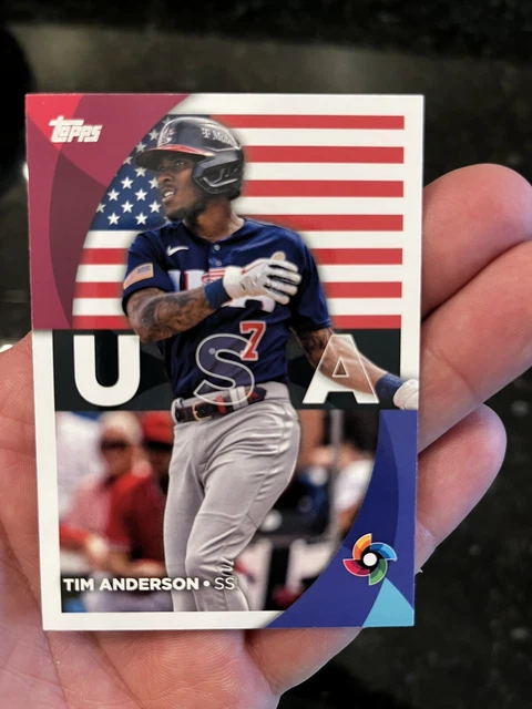 CARTE D'INSERTION CLASSIQUE Tim Anderson 2023 Topps World Baseball ...