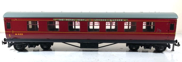 HORNBY DUBLO M4193 Royal Scot London Glasgow Maroon 1st / 2nd Coach OO ...