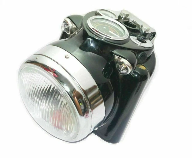 HEADLAMP HEADLIGHT CASING Complete Assembly Royal Enfield Bullet 350cc ...