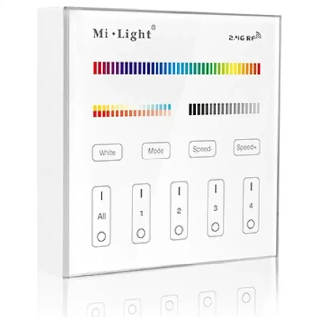 Mi Light B4 4 Zone Touch Panel Led Rgb Cct Wandschalter 2 4g Kabellos