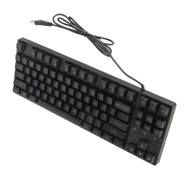 MECHANICAL GAMING KEYBOARD 87 Keys Compact Computer Keyboard £21.08 ...