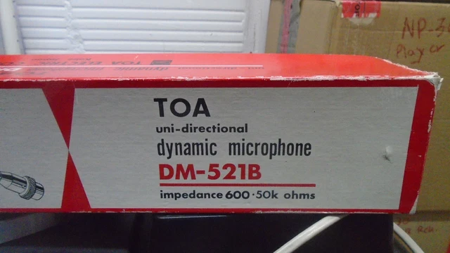 VINTAGE TOA DM 521B schwanenhalsmikrofon ovp EUR 117,81 - PicClick DE