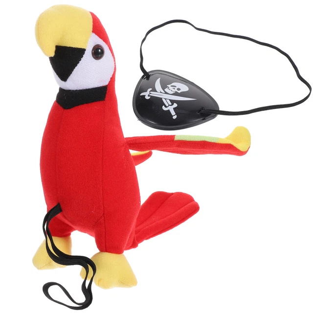 1 SET PARROT on Shoulder Prop Halloween Eye Mask Costume Pirate Costume ...