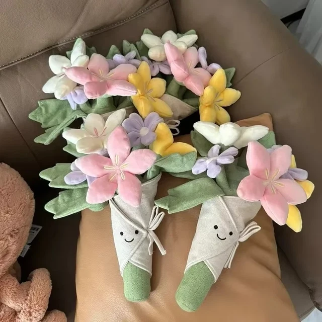 BOUQUET OF FLOWERS Plush Soft Stuffed Toy Gift for Kids & Adults £11.33 ...