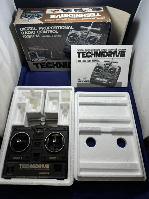 ACOMS VINTAGE TECHNIDRIVE Transmitter Boxed Vvvvgc Rc Car Radio Gear ...