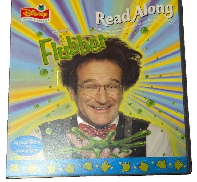 DISNEY READ ALONG - FLUBBER - 24 PAGE Book & Cassette Tape VERY GOOD ...