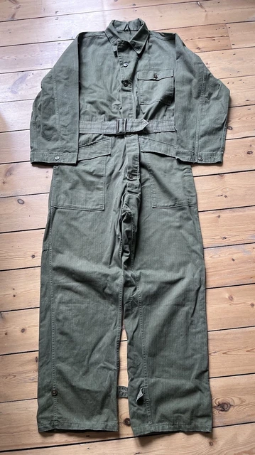 ORIGINAL WW2 US Army Men’s HBT Coveralls Marked Size 40R New Old Stock ...