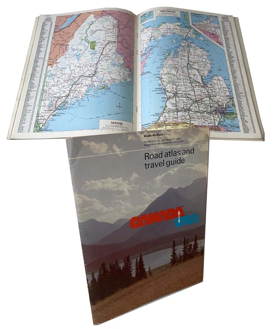 ROAD ATLAS AND travel guide Canada Usa McNally Mappe e guida EUR 15,00 ...