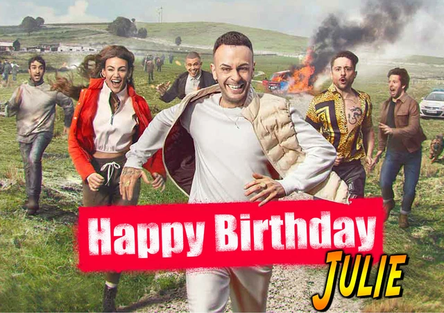 BRASSIC PERSONALISED HAPPY Birthday Greeting Vinnie O'Neill - Joe ...