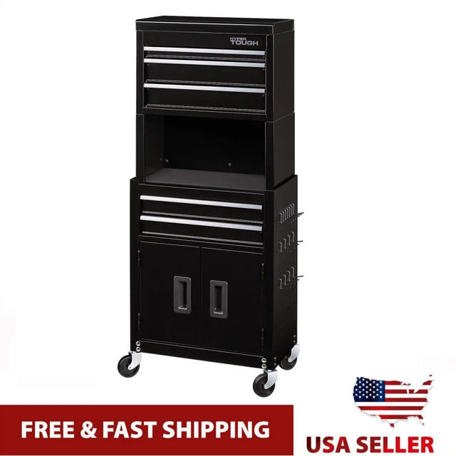 20-IN 5-DRAWER ROLLING Tool Chest Cabinet Combo Riser Work Sturdy NEW ...