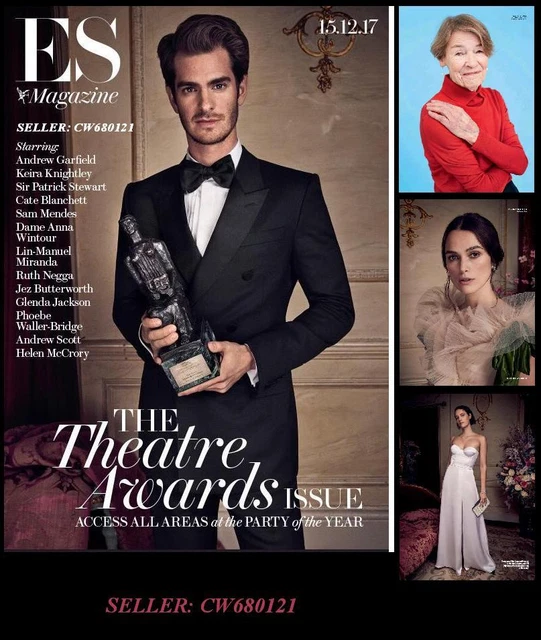 ANDREW GARFIELD GLENDA Jackson Evening Standard Theatre Awards Es ...