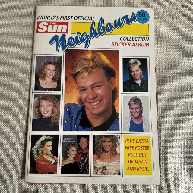 VINTAGE THE SUN 80s Neighbours Sticker Album COMPLETE Kylie Minogue £0. ...