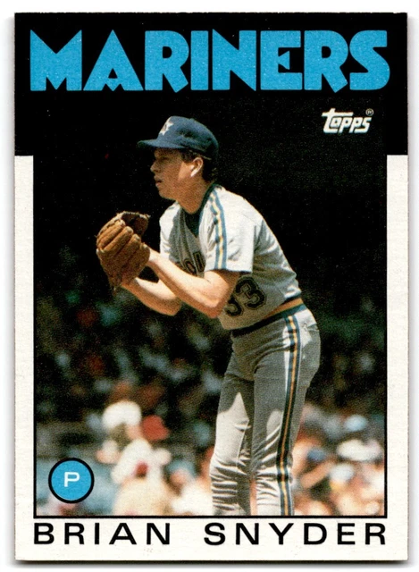 1986 TOPPS BRIAN Snyder recrue Seattle Mariners #174 EUR 1,08 - PicClick FR