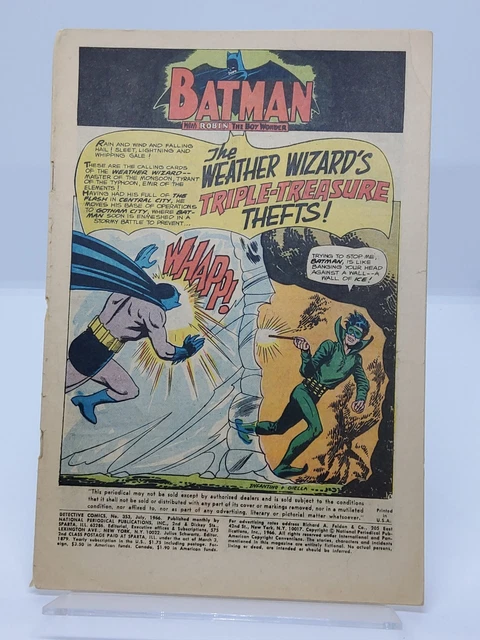 DETECTIVE COMICS #353 DC 1966 Coverless Batman EUR 5,16 - PicClick FR
