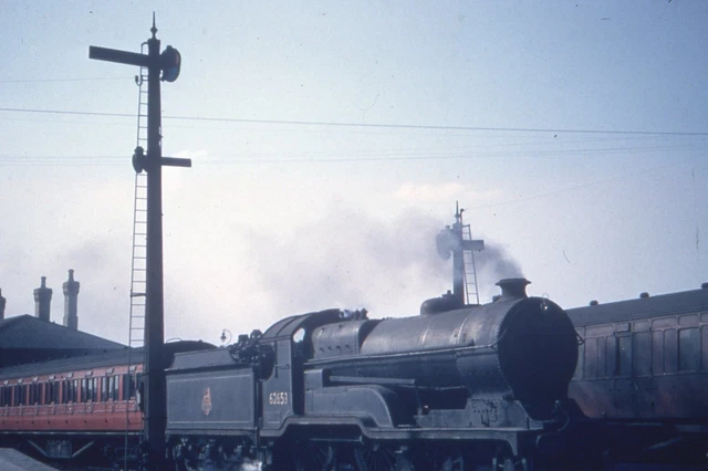 TRANSPORT RAILWAY COLOUR Rail Slide 62653 Northwich Station 1953 £1.81 ...