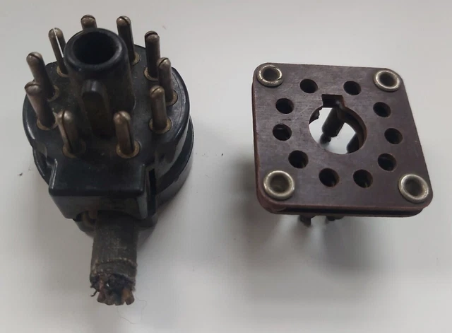 WW2 RAF ARMY Military Radio 10 PIN PLUG AND SOCKET £19.99 - PicClick UK