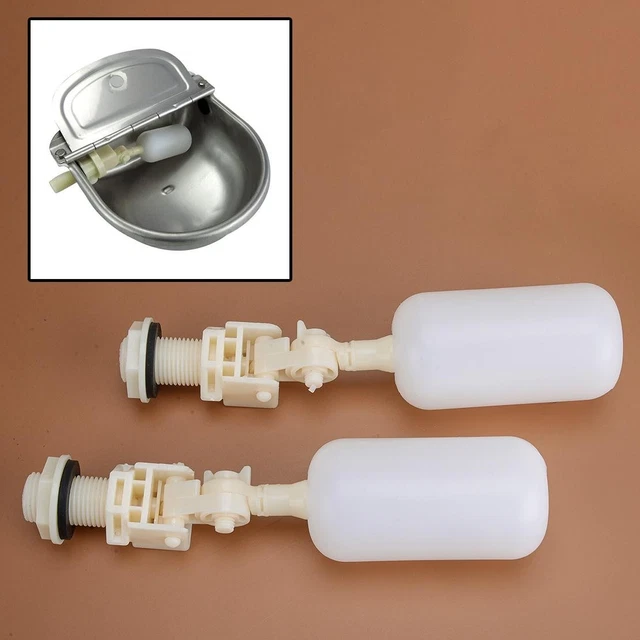 2 PACK FLOAT Valve for Automatic Waterer Bowl Horse Cattle Goat Sheep ...