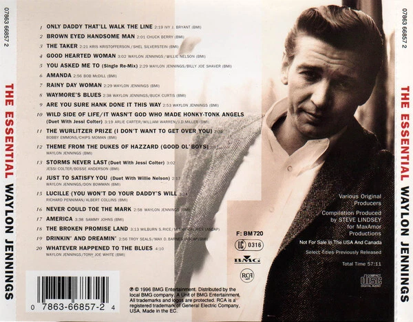 CD WAYLON JENNINGS The Essential Waylon Jennings, Comp 1996 Country (NM ...