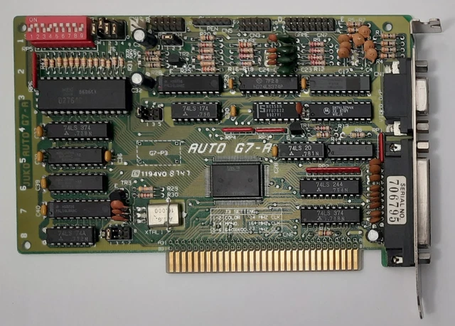 JUKO AUTO G7-A 8-bit ISA Grafikkarte (CGA, HGC, Hercules, retro, 1989 ...