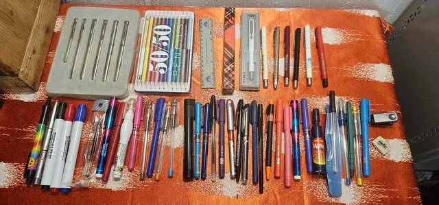 EXCELLENT JOB LOT Of Pens / Pencils / Stationary inc Various Parker ...