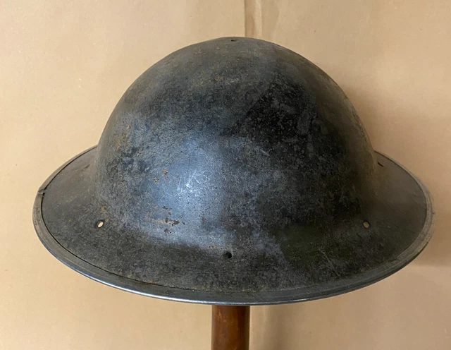 WW2 BRITISH SOUTH African Army Steel Helmet Shell + Provision For Neck ...