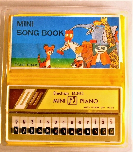 MINI LIBRO DE CANCIONES DE PIANO ELECTRON ECHO 80 de colección teclado juguete de plástico ...