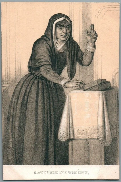 CATHERINE THEOT MYSTIQUE Prophetesse Culte Etre Supreme Robespierre ...