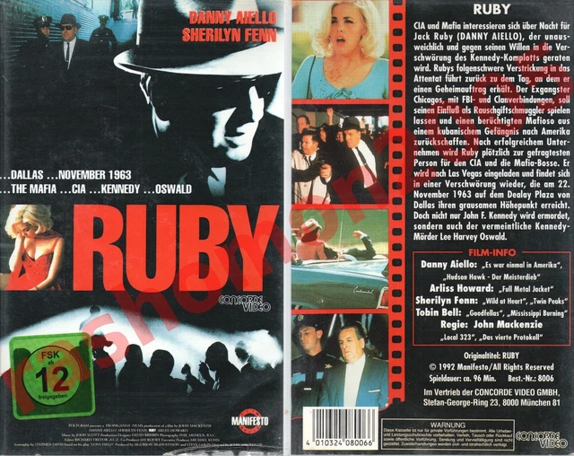 VHS JACK RUBY Danny Aiello Sherilyn Fenn David Duchovny Kennedy Oswald ...