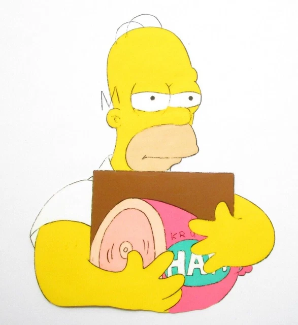 HOMER SIMPSON 1990s THE SIMPSONS FOX Disney Deli Ham Original ...