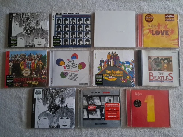 LOT DE 11 CD Beatles dont coffret et double cd majorités sous blister ...