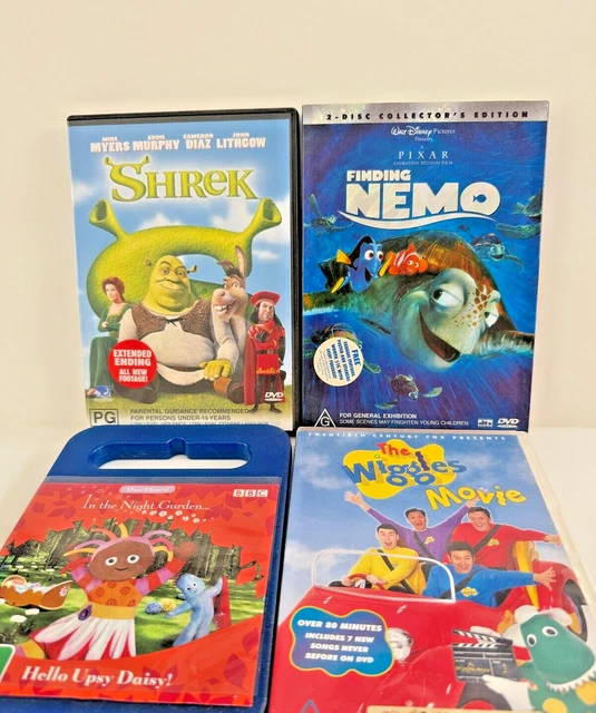 KIDS MOVIE BUNDLE Nemo, Shrek, Wiggles and Night Garden £12.48 ...