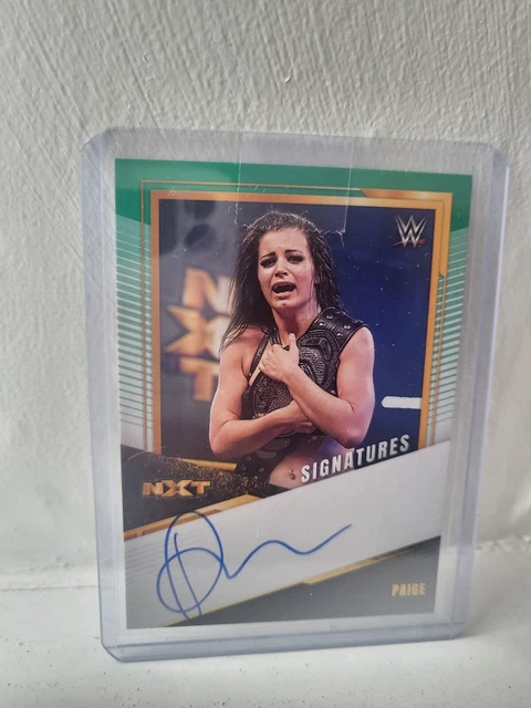 CARTE DE SIGNATURE autographe automatique WWE WWF NXT AEW UK Paige EUR ...