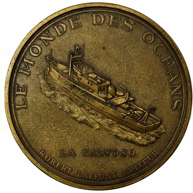[#714141] FRANKREICH, MEDAILLE, Commandant Jacques Yves Cousteau, Duboc ...