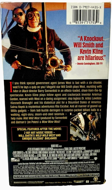 WILD WILD WEST (VHS 1999) Will Smith, Kevin Kline £5.37 - PicClick UK