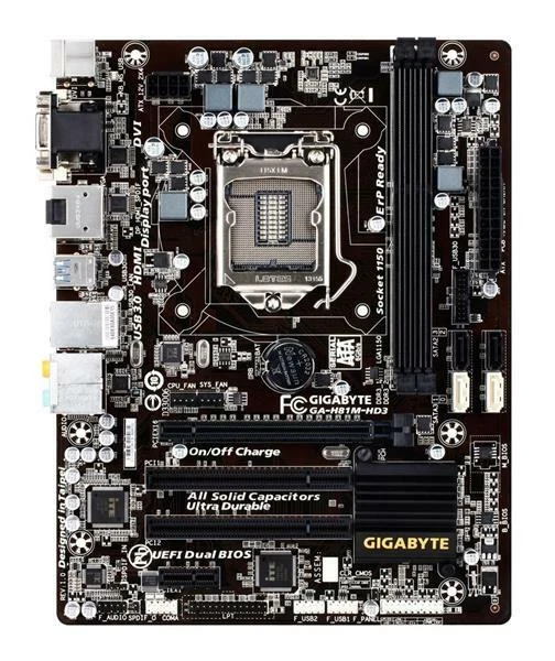 GIGABYTE GA-H81M-HD3 REV.1.0 Intel H81 Desktop Board Micro ATX Socket ...