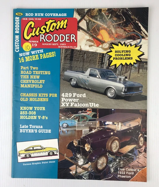 CUSTOM RODDER 1993 car magazine issue no. 19 $35.00 - PicClick AU