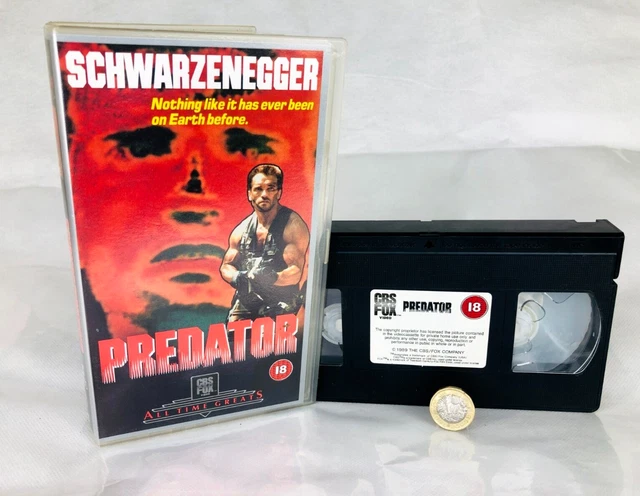 VHS VIDEO TAPE Predator Arnold Schwarzenegger Film Movie Vintage ...