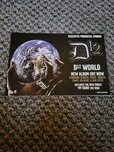 BEL3 ADVERT 5X8 D12 : D12 World Album £5.99 - PicClick UK