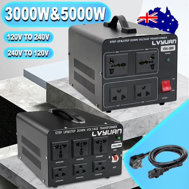 3000W 5000W 110V-240V Step Up Transformer Step Down 240V-110v Voltage ...