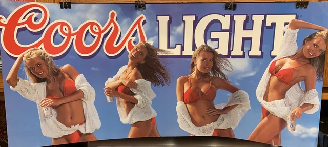 coors-light-original-1993-pinup-four-bikini-girls-vintage-poster-39-x