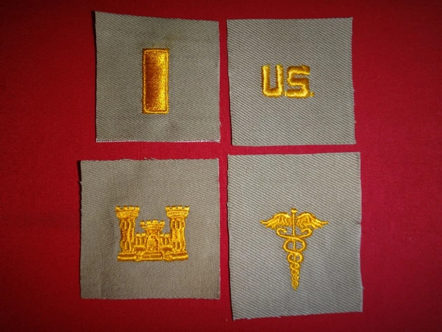 4 US ARMY Desert Tan Patches: 2nd LT + U.S + Corps Of ENGINEERS ...