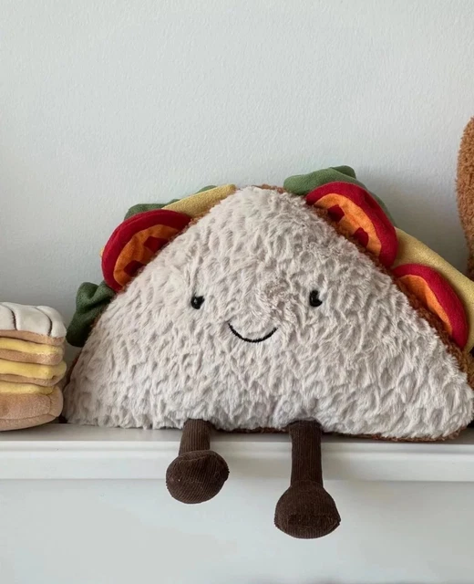 JELLYCAT AMUSEABLE SANDWICH Plush 25cm Soft Stuffed Food Cuddly Toy £21 ...
