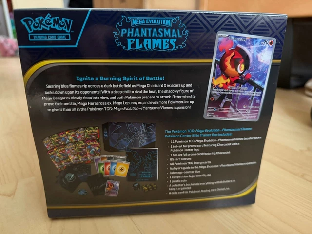 POKEMON PHANTASMAL FLAMES Pokemon Center Elite Trainer Box ETB Sealed ...