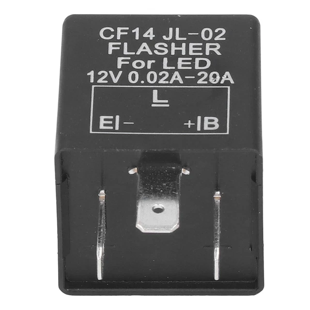 ELECTRONIC FLASHER RELAY CF14 LED Flasher Relay DC 12V Adjustable Flash ...