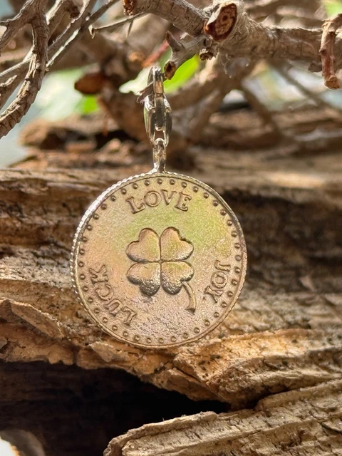 THOMAS SABO Charm Club 💖 Münze Coin Glück/Luck 🍀 ø 2 cm; 925er Silber ...